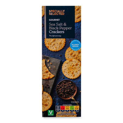 Black Pepper Crackers | ALDI UK